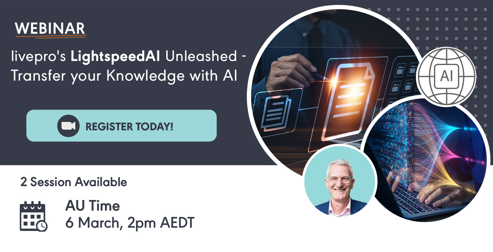 AU Webinar: livepro's LightspeedAI Unleashed - Transfer your Knowledge with AI - livepro